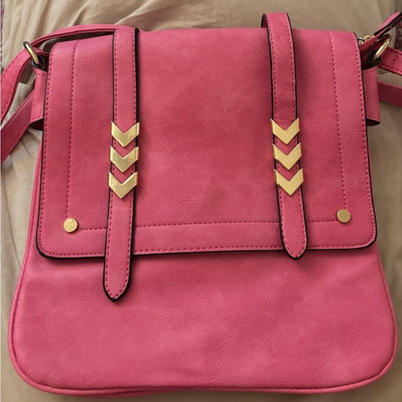 Bags | Brand New Bubblegum Pink Double Compartment Large Flapover ...
